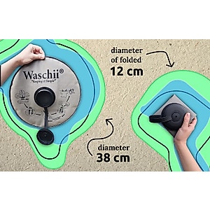 Waschii Portable Travel Laundry Bag - Solar Heated, Eco-Friendly, Compact and Durable Laundry Solution for Camping, Hiking, and Travel