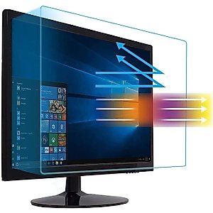 MUBUY 24" Eyes Protection Anti Blue Light Anti Glare Screen Protector fit 24 Inches 16:9 Widescreen Desktop Monitor Screen (20.9" W x H 11.8" H). Reduces Digital Eye Strain Help You Sleep Better.