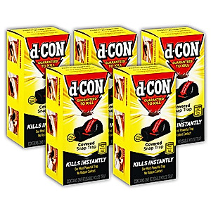 d - CON Ultra Set Covered Snap Trap 1 Ct. (Pack of 5) for Mouse