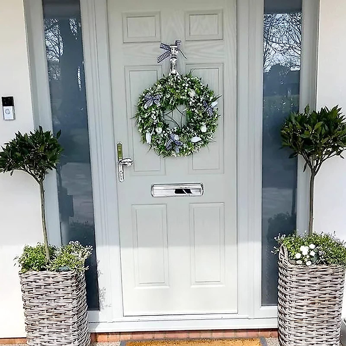 Wire Wreath Frame, ZEONHAK 20 Pack 10 Inches Round Metal Wreath Frame, Wire Wreath Rings for Wedding, Holidays, Home Party Garden Decorations, Valentines, Dark Green