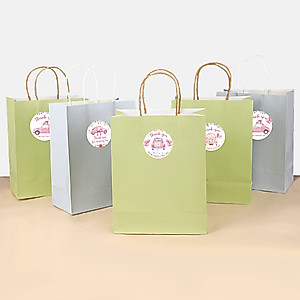 80 Thank You for Driving by Stickers, Drive by Baby Shower Birthday Party Favor Labels Decorations