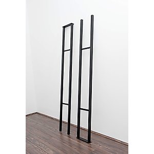 VintageView W Series Frame 10 - Floor to Ceiling mounting Wine Rack Accessory only - Stylish Modern Wine Storage with Label Forward Design (Satin Black, 10')