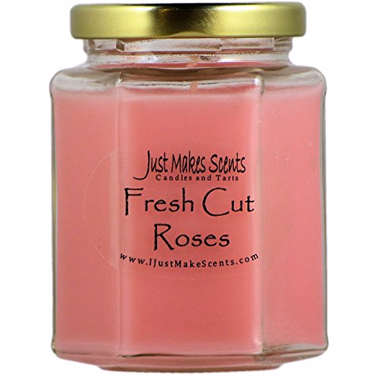 Fresh Cut Roses Scented Blended Soy Candle by Just Makes Scents