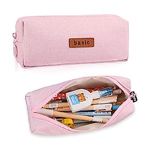iSuperb Cotton Linen Pencil Case Student Stationery Pouch Bag Office Storage Organizer Coin Pouch Cosmetic Bag