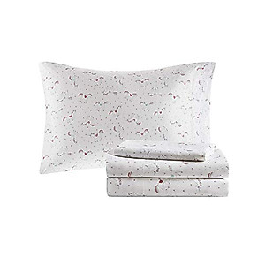 Mi Zone Kids Alicia Cozy Bed in A Bag Comforter with Complete Sheet Set Fun and Playful Print, Children Cover Girls Room Décor, Twin, Pink 6 Piece