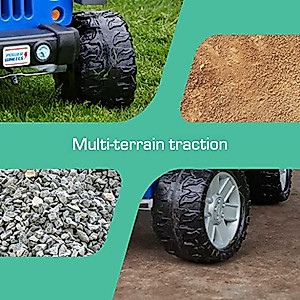 Power Wheels Ride-On Toy Gameday Jeep Wrangler Battery-Powered Vehicle with Sounds, Sports Net & 3 Balls, Preschool Kids Ages 3+ Years​