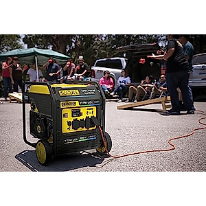 Champion Power Equipment 201176 9000-Watt Electric Start Tri-Fuel Open Frame Inverter Generator with CO Shield
