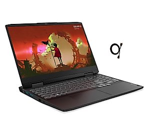 LENOVO 2023 IdeaPad Gaming 3 15.6" FHD IPS 120Hz Premium Gaming Laptop, AMD 8-Core Ryzen 7 7735HS, 16GB RAM, 512GB PCIe SSD, NVIDIA GeForce RTX 4050, White Backlit, Windows 11 Home + HDMI Cable