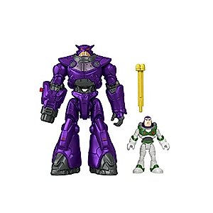 Imaginext and Disney Buzz Lightyear - Battle Blast Zurg Space Robot Action Figure for pre-Schoolers, 3 Years and up includes Toy