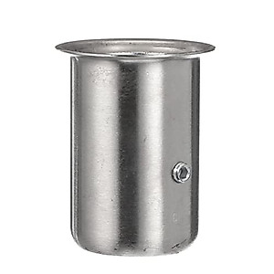 Component Hardware Stainless Steel Leg Socket - 1-5/8" x 3-1/4" H