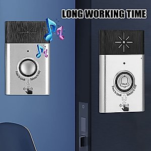 Tosuny Wireless Voice 2Way Intercom Doorbell with Builtin Speaker, Home Security Access Control System with 6 Months Long Standby time, Door Chime