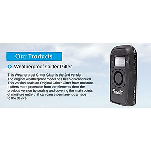 Amtek Critter Gitter Bundle with KDC Critter Gitter Weatherproof2 weatherproofing Band, Battery and immobilizing Strap