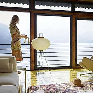 AAMNA Rice Paper Floor Lamp for Living Room Japanese Style Led Standing Lamp Bedroom Homestay Hotel Study Vertical Lantern Light Home Lighting Decoration