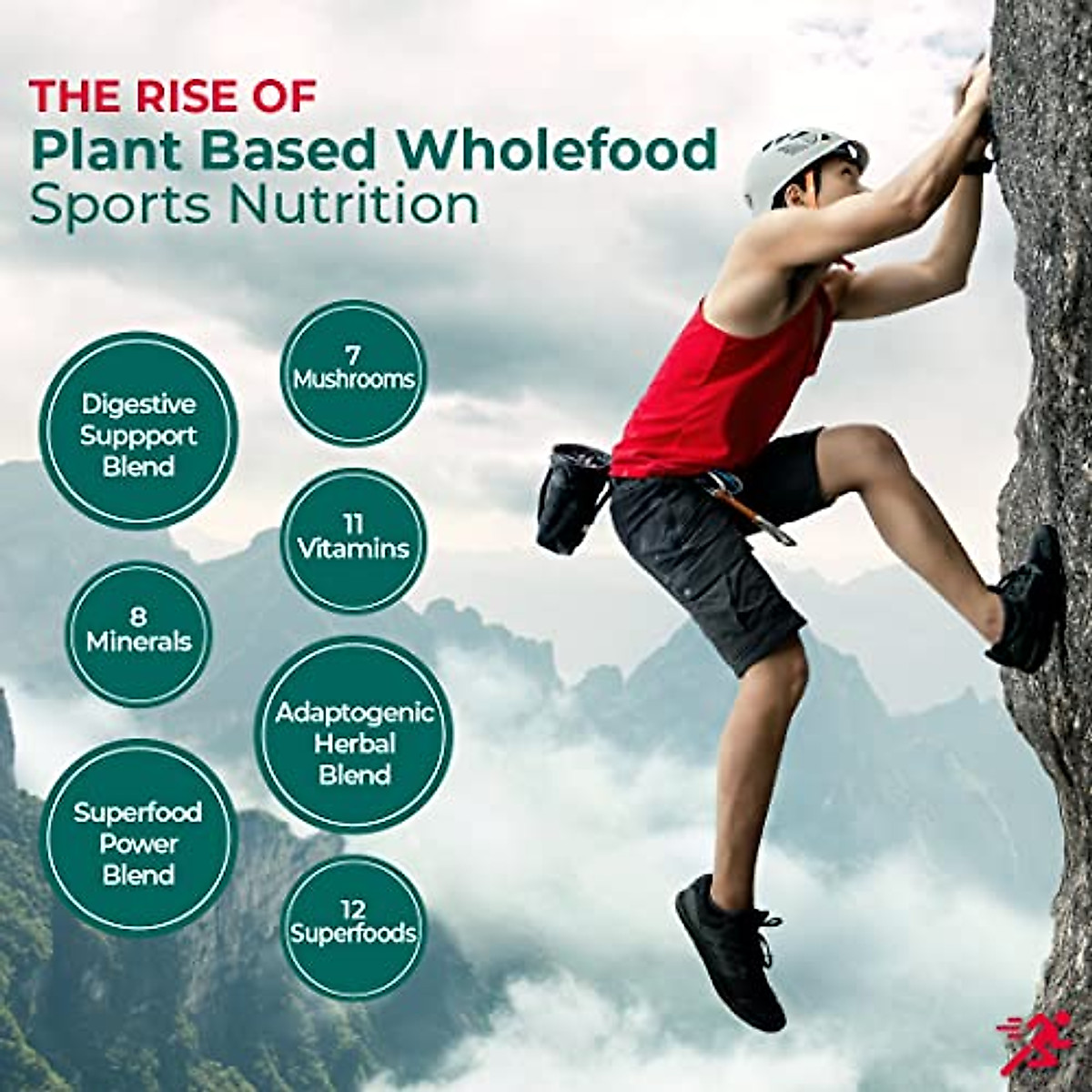 Power Greens, Superfoods Greens Powder, Super Greens, Improve Energy, Recovery and Performance, Probiotics & Digestive Support, Berry Flavor, 30 Servings