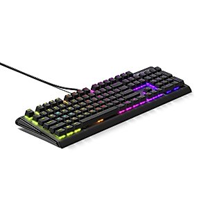 SteelSeries Apex M750 RGB Mechanical Gaming Keyboard - Aluminum Frame - RGB LED Backlit - Linear & Quiet Switch - Discord Notifications (Renewed)