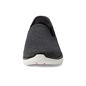 Skechers Go Walk 6 Vibrant Charm Hands Free Slip-Ins Gray/Aqua 8.5 B (M)