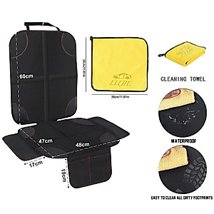 Car Seat Protector,Baby Kids Protection Cushion,Car Seat Protector Under Car Seat, Thickest Non-Slip Car Seat Protector for Baby/Child Car Seat, for Baby and Pet Car Seat Protection Cushion (2-Pack)