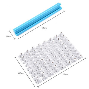 YouU Alphabet Number Cookie Biscuit Letter Stamp Alphabet Cookie Stamp Set for Cookie Decorations Embosser Cutter Fondant DIY Tool