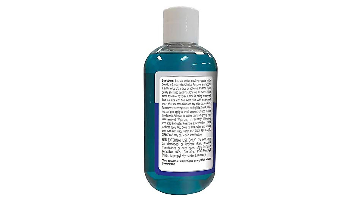Goo Gone Bandage Adhesive Remover - Safe & Painless for Skin