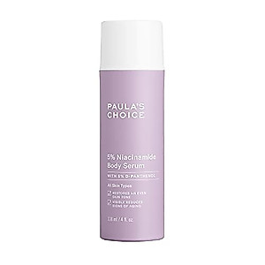 Paula's Choice 5% Niacinamide Body Serum Treatment with Vitamin B3 & B5, Lotion for Discoloration, Redness, Wrinkles & Fine Lines and Uneven Tone on Body, Chest, Arms & Legs, For All Skin Types Including Acne-Prone, Fragrance-free & Paraben-free, 4 Fl Oz.
