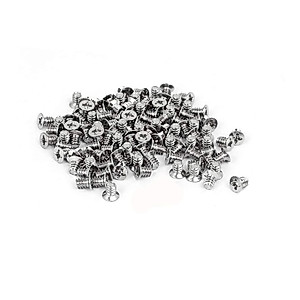 XJS Computer PC Case 2.5-inch HDD M3x5mm Flat Phillips Head Hard Drive Screw 100pcs