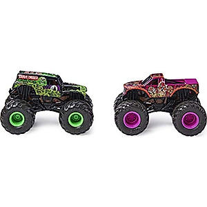Monster Jam, Official Grave Digger vs. Calavera Color-Changing Die-Cast Monster Trucks, 1:64 Scale