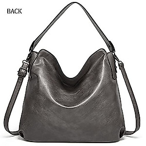 Iblue Hobo Purses and Handbags for Women, Faux Leather Shoulder Bag Large Crossbody Bags with Tassel#1357 (Wine)