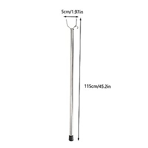 Cabilock 2pcs Clothes Rail Drying Rack Clothes Clothesline Prop Hooks Clothes Reaching Prop Pole Closet Poles for Hanging Clothes Retractable Clothesline Prop Poles Boot Stand Outdoor Fork