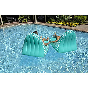 Poolmaster 85551 Imperial Lounge Deluxe Swimming Pool Float & Patio Furniture Multicolor