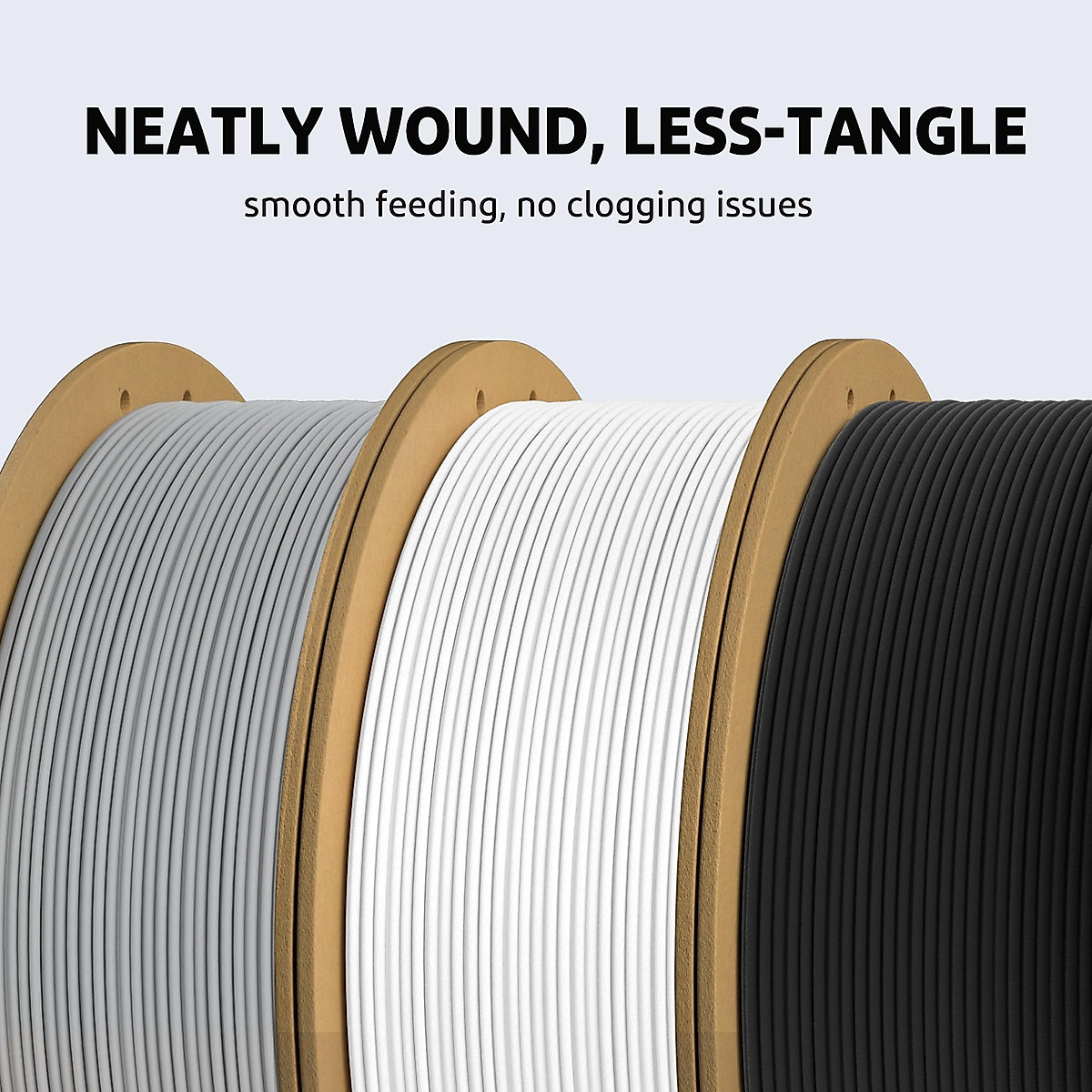 ELEGOO PLA Plus Filament 1.75mm White 2KG, PLA+ Tougher and Stronger 3D Printer Filament Pro Dimensional Accuracy +/- 0.02mm, 2 Pcs 1kg Spool(2.2lbs) Fits for Most FDM 3D Printers