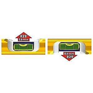 Stabila 29072 72" Type 80A-2 3-Vial Contractors Level,Black