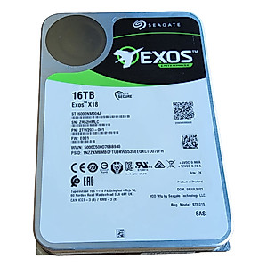 Seagate Exos X18 ST16000NM004J 16 TB Hard Drive - 3.5" Internal - SAS (12Gb/s SAS) (Renewed)