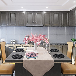 Smitchraft Silicone Trivets for Hot Dishes, Pots & Pans, Silicone Hot Pads for Kitchen Quartz Countertops, Silicone Pot Holders Mat, Multi-use Carved Heat Resistant Mat for Counter & Table, Set 3 Pink