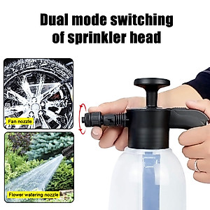 Gecorid Foam Sprayer, Foaming Pump, Water Sprayer, Hand Pressurized Soap Sprayer, Manual Foam Car Wash, Suitable for Home, Garden and Car Detailing & Washing