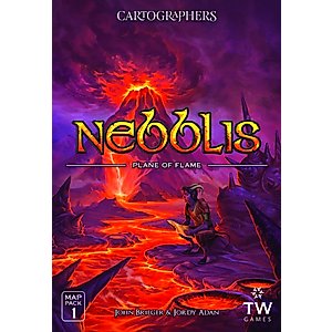 Thunderworks Games - Cartographers: Map Pack 1, Nebblis | Expansion for The Award-Winning Game of Fantasy Map Drawing | Strategy Flip and Write Board Game | Ages 10+ | Family Game for 1-75 Players