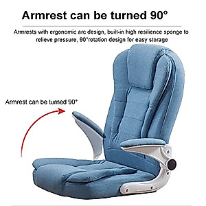 MayNuo Office Chair Gaming Chair Computer Chair Office Guest Chair No Wheels,Pu Leather Waiting Room Chairs Comfy Conference Side Chair with Arms,Modern Dining Room Chairs Sturdy Sitting Chair/Grey 1/