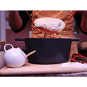 CROÛTE Baking Silicone Dutch Oven Bread Sling 19.5CM (Burnt Orange)