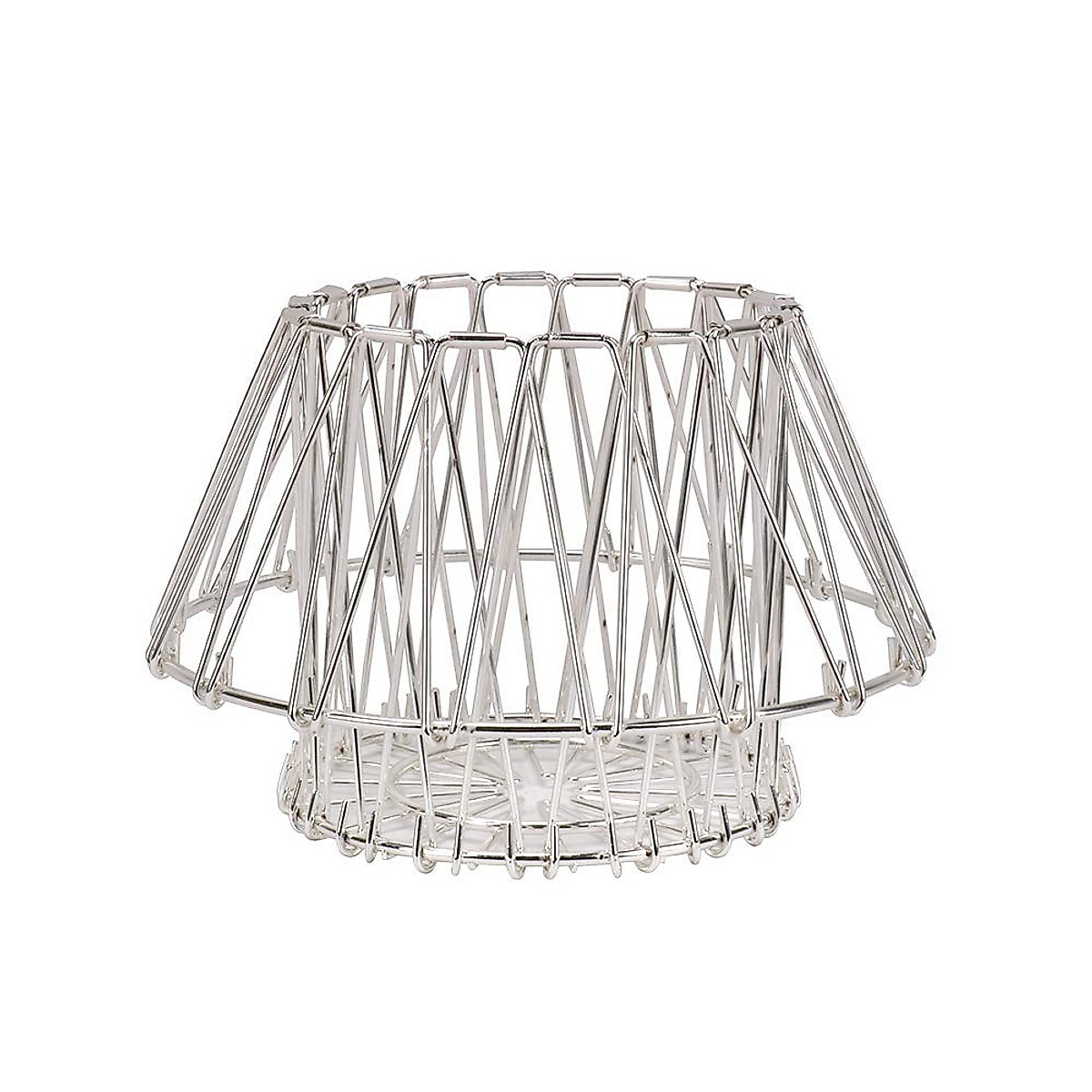 Storage Basket Multivariate Fruit Basket Bowl Countertop Deformable Stainless Steel Fruit Storage Basket Wire Bowl Multipurpose for kitchen Living room bathroom room Dining Room Bedroom or Coffee Shop