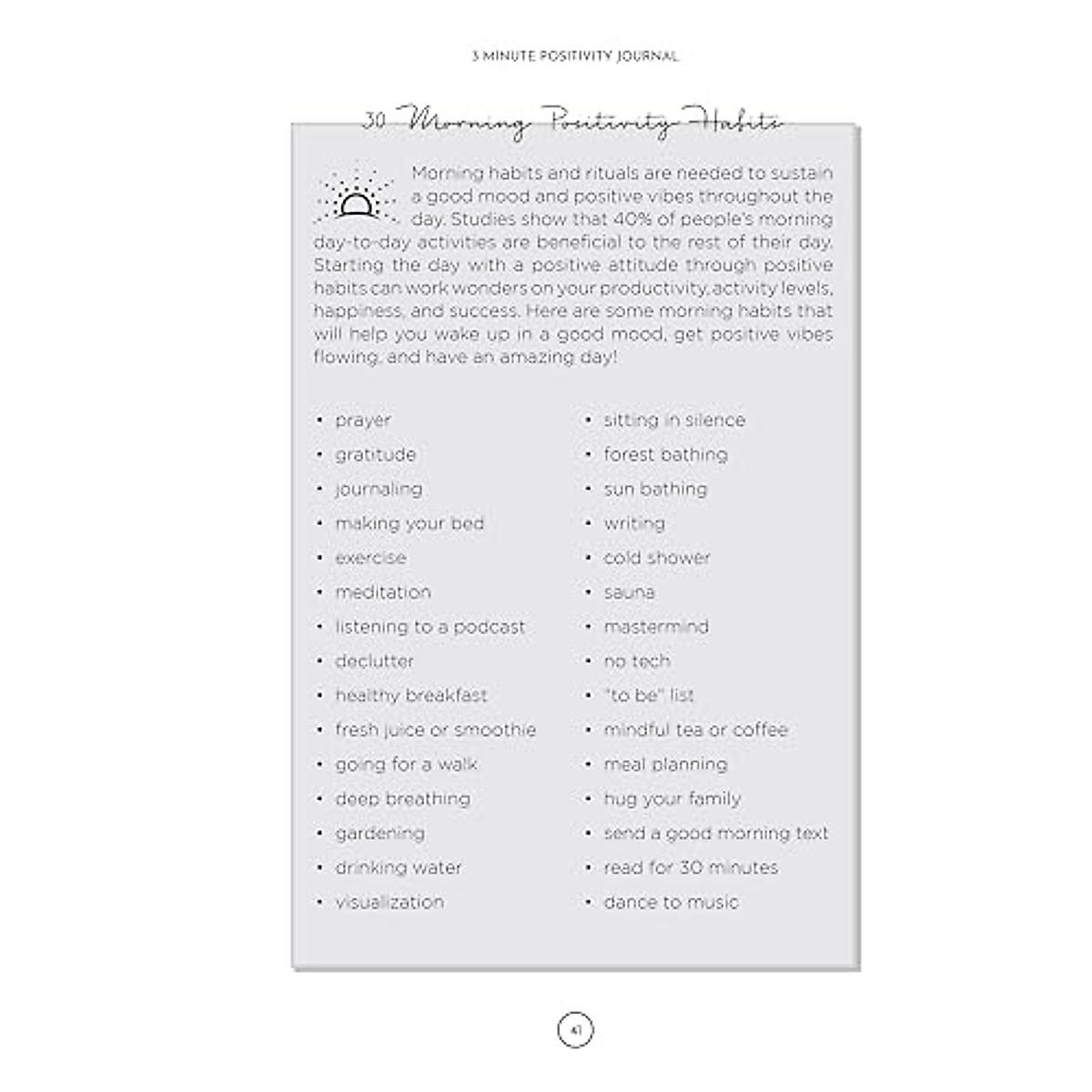 3 Minute Positivity Journal: Boost Your Mood. Train Your Mind. Change Your Life.