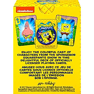 AQUARIUS SpongeBob Playing Cards - SpongeBob SquarePants Themed Deck of Cards for Your Favorite Card Games - Officially Licensed SpongeBob Merchandise & Collectibles