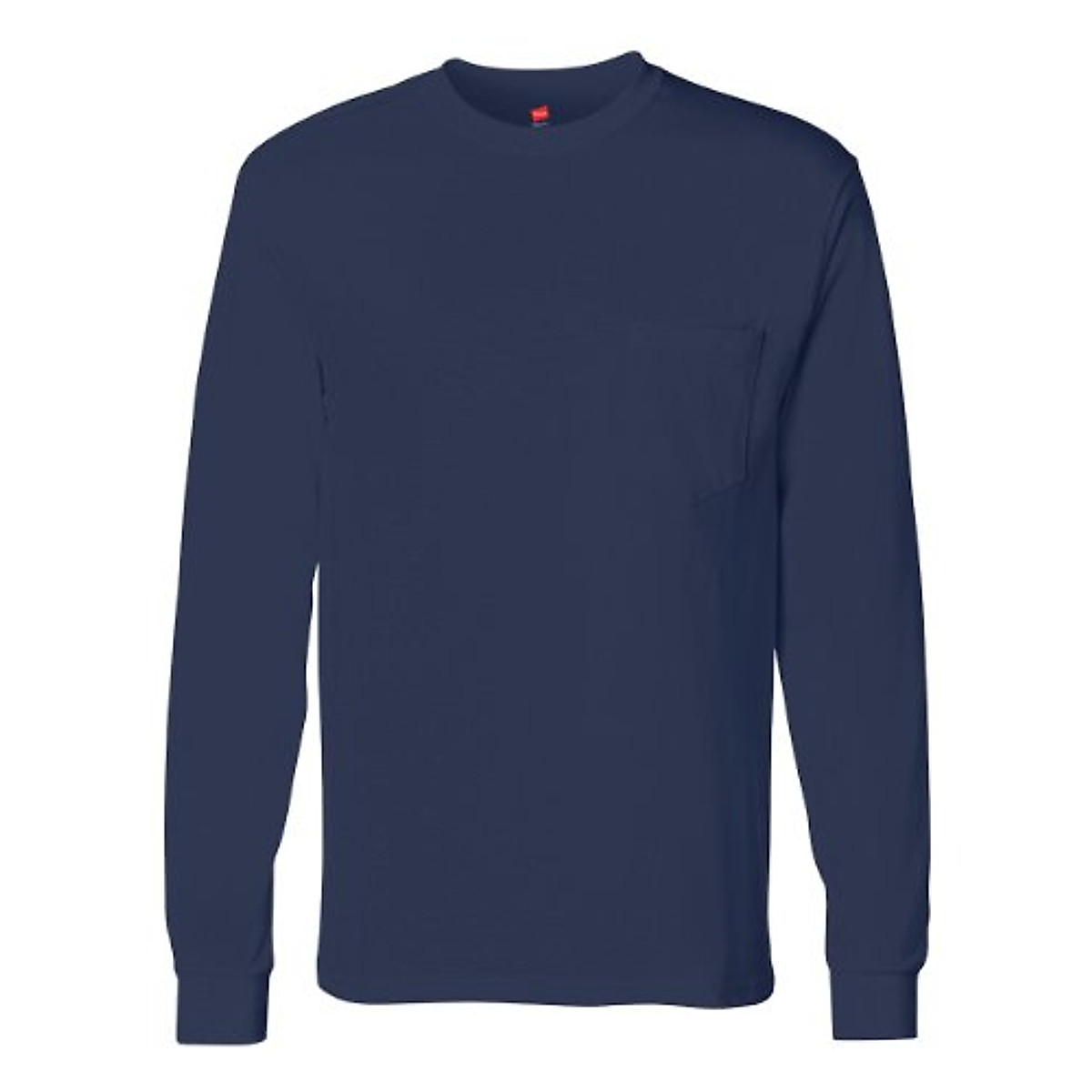 Hanes Tagless Long Sleeve T-Shirt with a Pocket