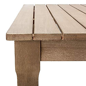 SAFAVIEH Couture Patio San Salvador 37-inch Natural Outdoor Bar Table