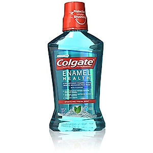 Colgate Enamel Health Anticavity Fluoride Mouthwash, Sparkling Fresh Mint 16.90 oz (Pack of 3)