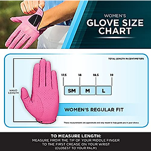 Callaway Golf Women's Weather Spann Premium Synthetic Golf Glove  (White, Single, Large, Prior Gen Model , Standard, Worn on Left Hand)