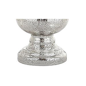 JONATHAN Y JYL1061D-SET2 Set of 2 Table Lamps Genie 28.5" Glass LED Table Lamp Contemporary Transitional Bedside Desk Nightstand Lamp for Bedroom Living Room Office College Bookcase, Mercury Silver