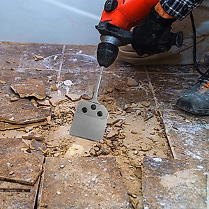 JACKCHEN SDS-Plus Floor Scraper Tile & Thinset Scaling Chisel Thinset Scraper Adhesives Remover Wall Scraper Fits SDS-Plus Rotary Hammer