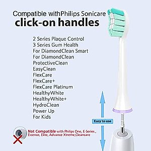 Toothbrush Replacement Heads for Philips Sonicare Replacement Heads, Electric Replacement Brush Head Compatible with Phillips Sonic Care Toothbrush Head, 8 Pack