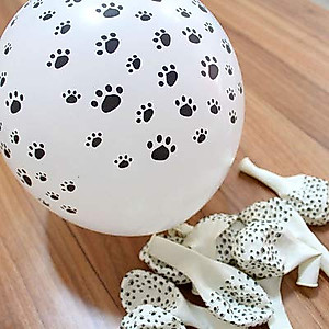 Paw Balloons 12 Inch Puppy Dog Paw Print Latex Party Supplies Round Latex Toys 20pcs/Pack