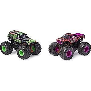 Monster Jam, Official Grave Digger vs. Calavera Color-Changing Die-Cast Monster Trucks, 1:64 Scale