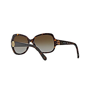 Tory Burch Women's 0TY7059 Sunglasses, Dark Tortoise